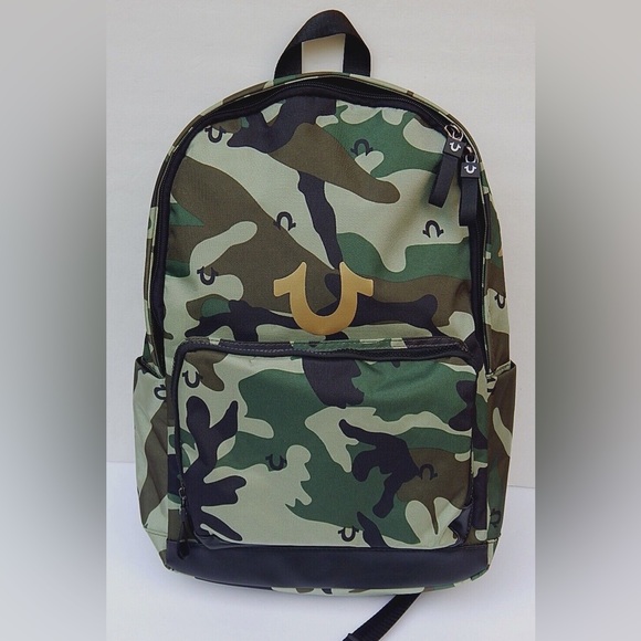 True Religion | Bags | True Religion Camo Staunch Gold Logo School ...